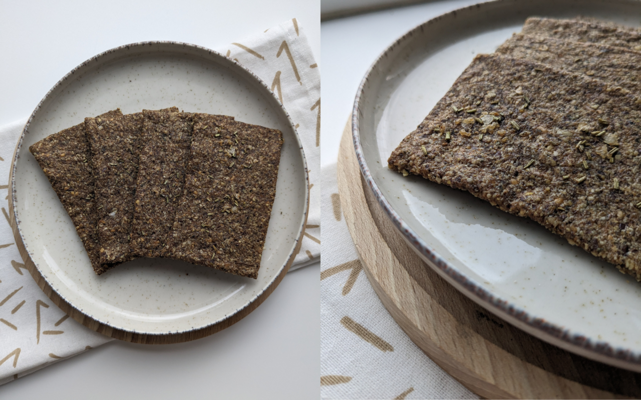 Rozemarijn/zeezout crackers – 8 st of 12 st. – Forever Snack